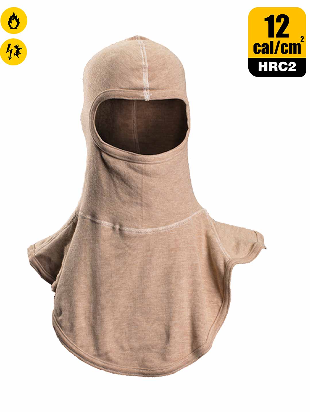 Balaclava Beige Ignífuga Arcflash 12 cal